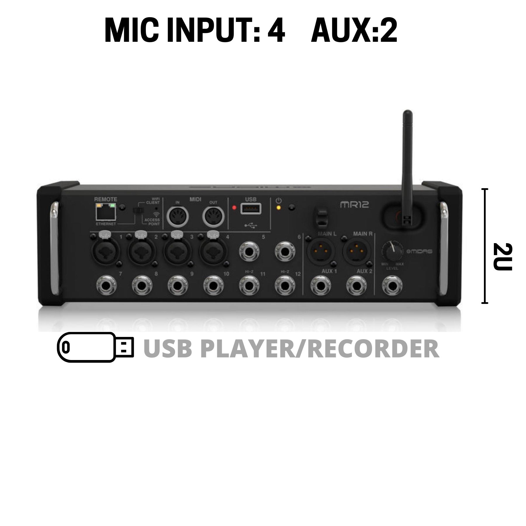 Mixer digitale Midas MR12
