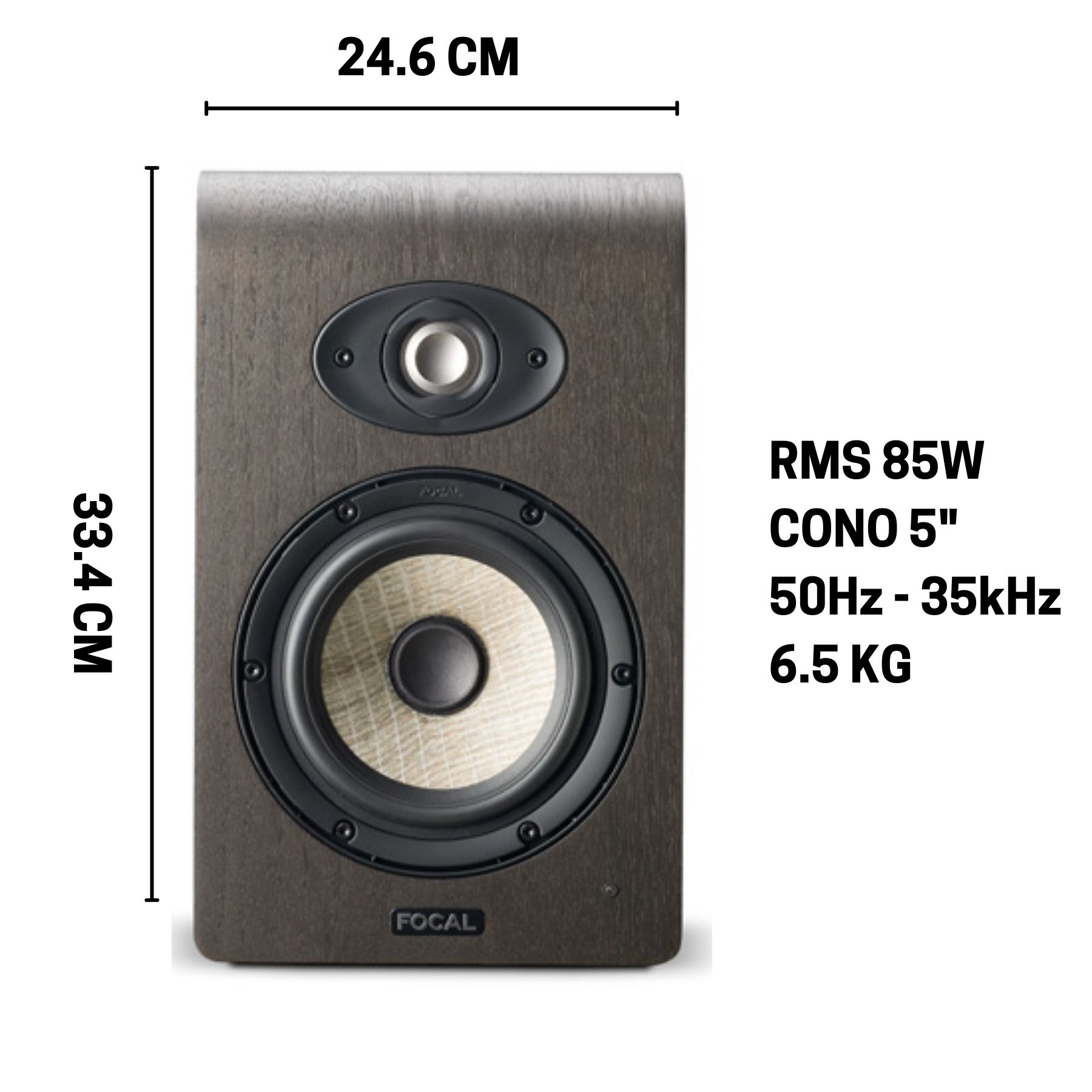 Monitor Focal SHAPE 50 5" 85w